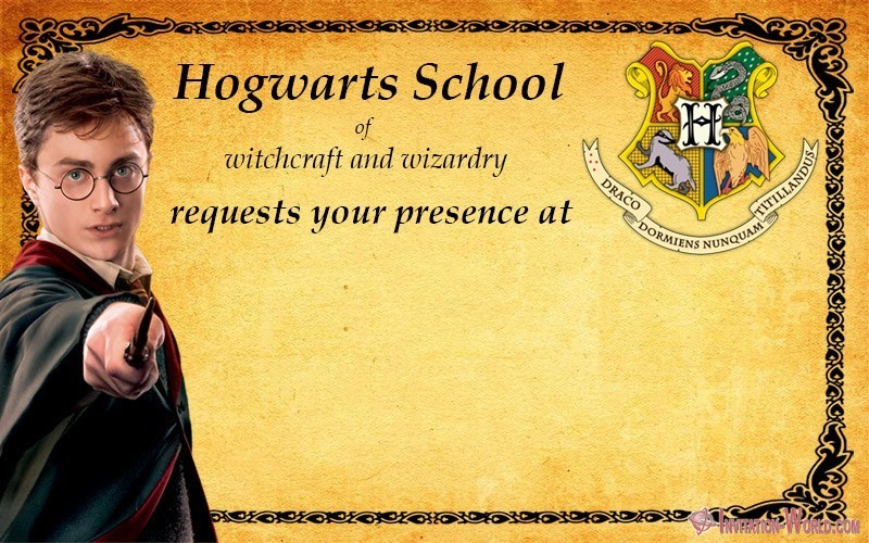 Harry Potter Birthday Invitation Invitation World