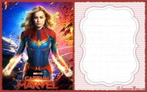 Captain Marvel Invitation Cards - Invitation World
