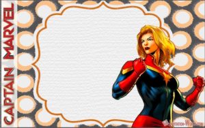Captain Marvel Invitation Cards - Invitation World