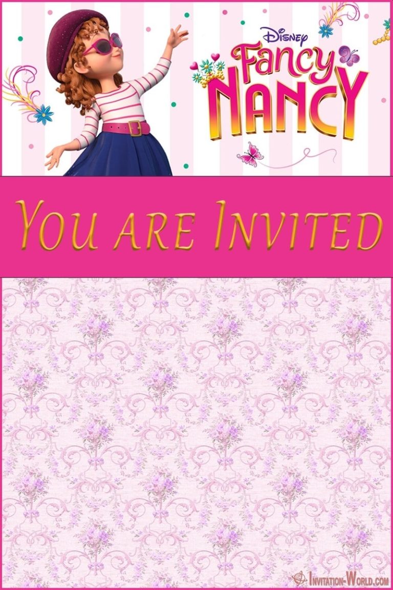 Download Fancy Nancy Invitation Templates - Invitation World