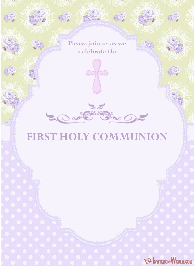 Free Printable 1st Communion Cards